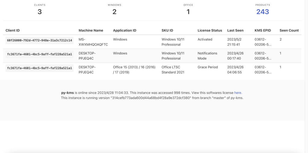 利用Docker搭建KMS激活Windows，Office｜Ubuntu环境｜破解 – Horace的小站